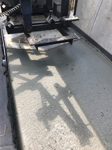 Slipform Concrete Kerbing Process: Machine Laid Extrude Kerb, Footpath ...